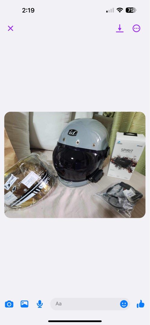 ID Rocket Classic Helmet with Bubble Lens XXL, Motorbikes, Motorbike ...