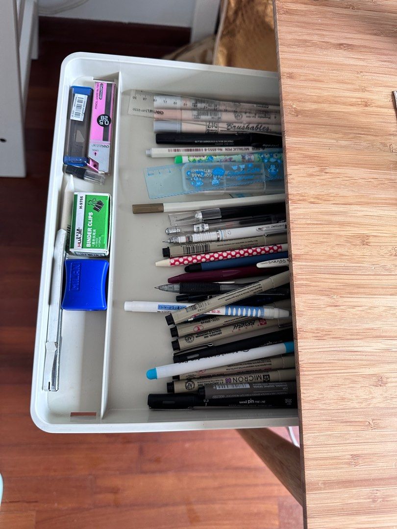 IKEA ANFALLARE / HILVER bamboo desk, Furniture & Home Living, Furniture ...