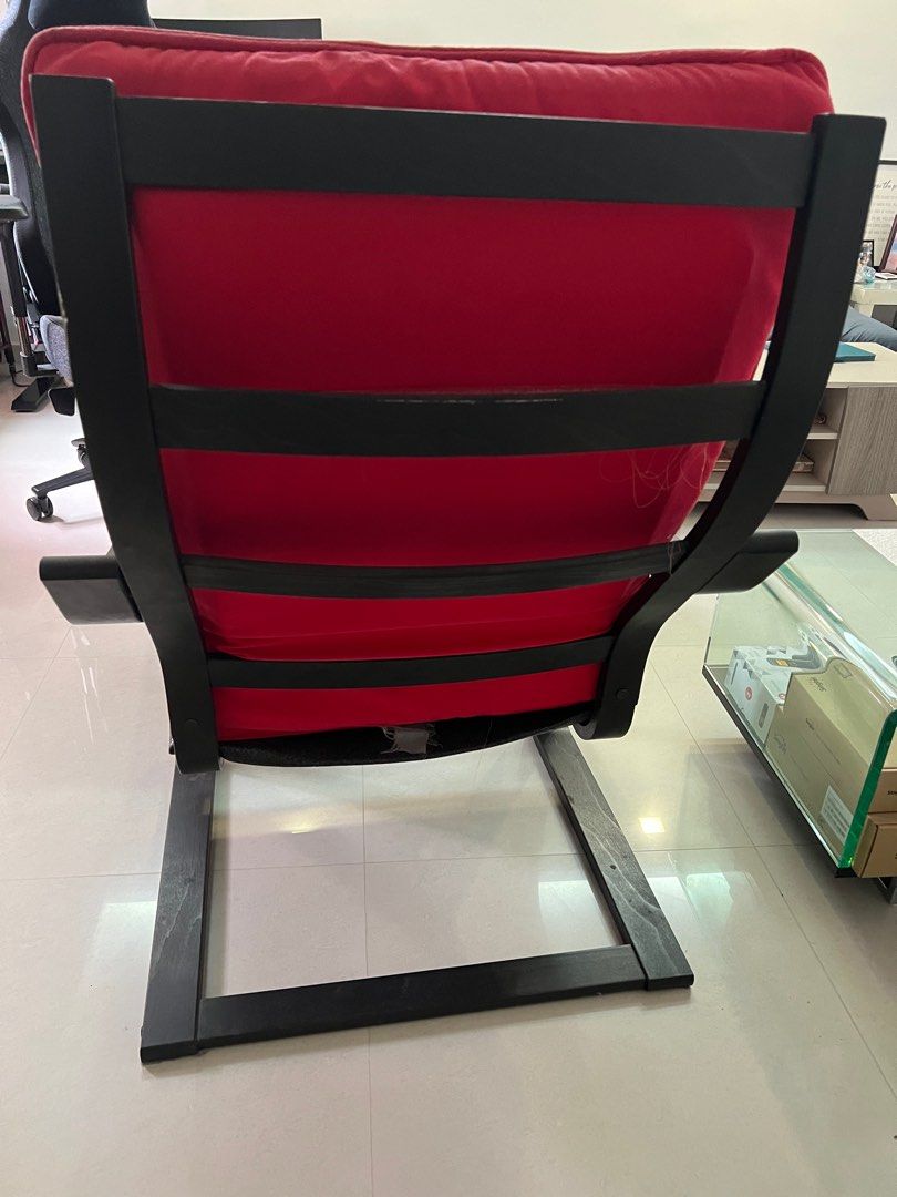 Ikea Chair with leg rest, Furniture & Home Living, Furniture, Chairs on ...