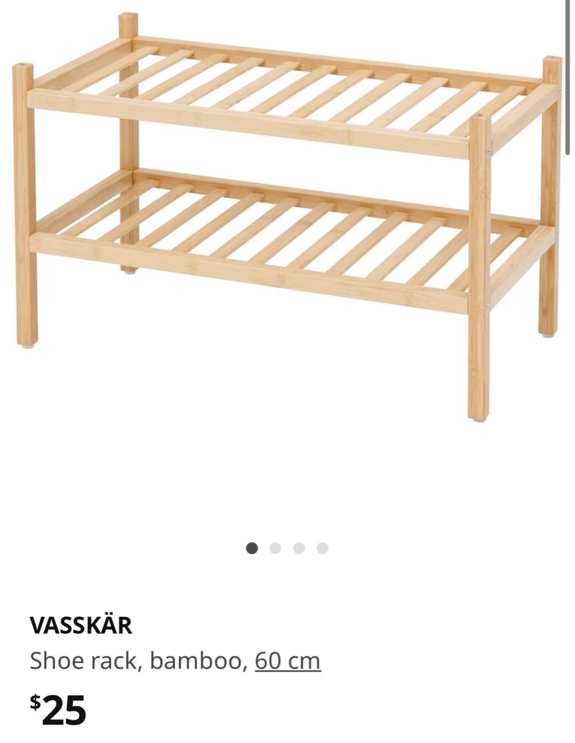 IKEA Vasskar shoe rack, Furniture & Home Living, Furniture, Shelves ...