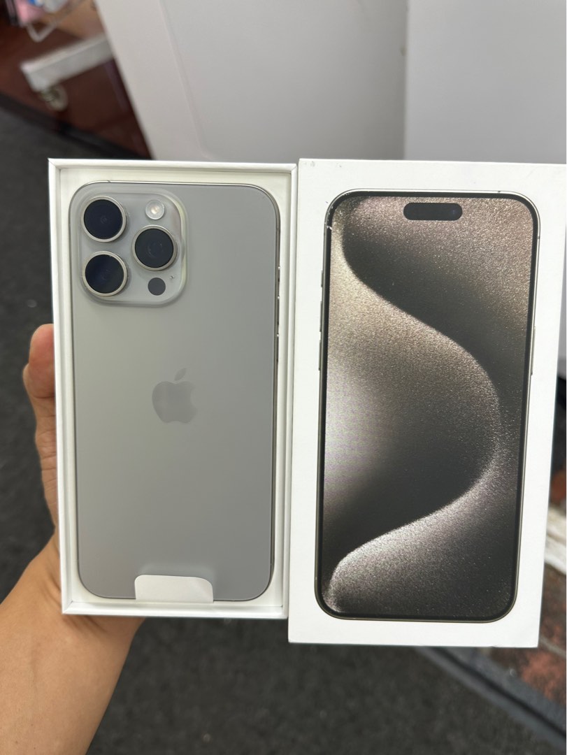 iPhone 15 Pro Max Natural Titanium 256GB, Mobile Phones & Gadgets ...