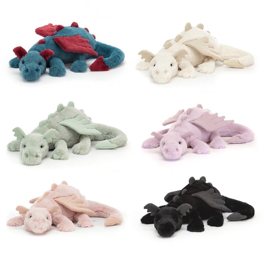 Jellycat Dragon (Authentic), Hobbies & Toys, Toys & Games on Carousell
