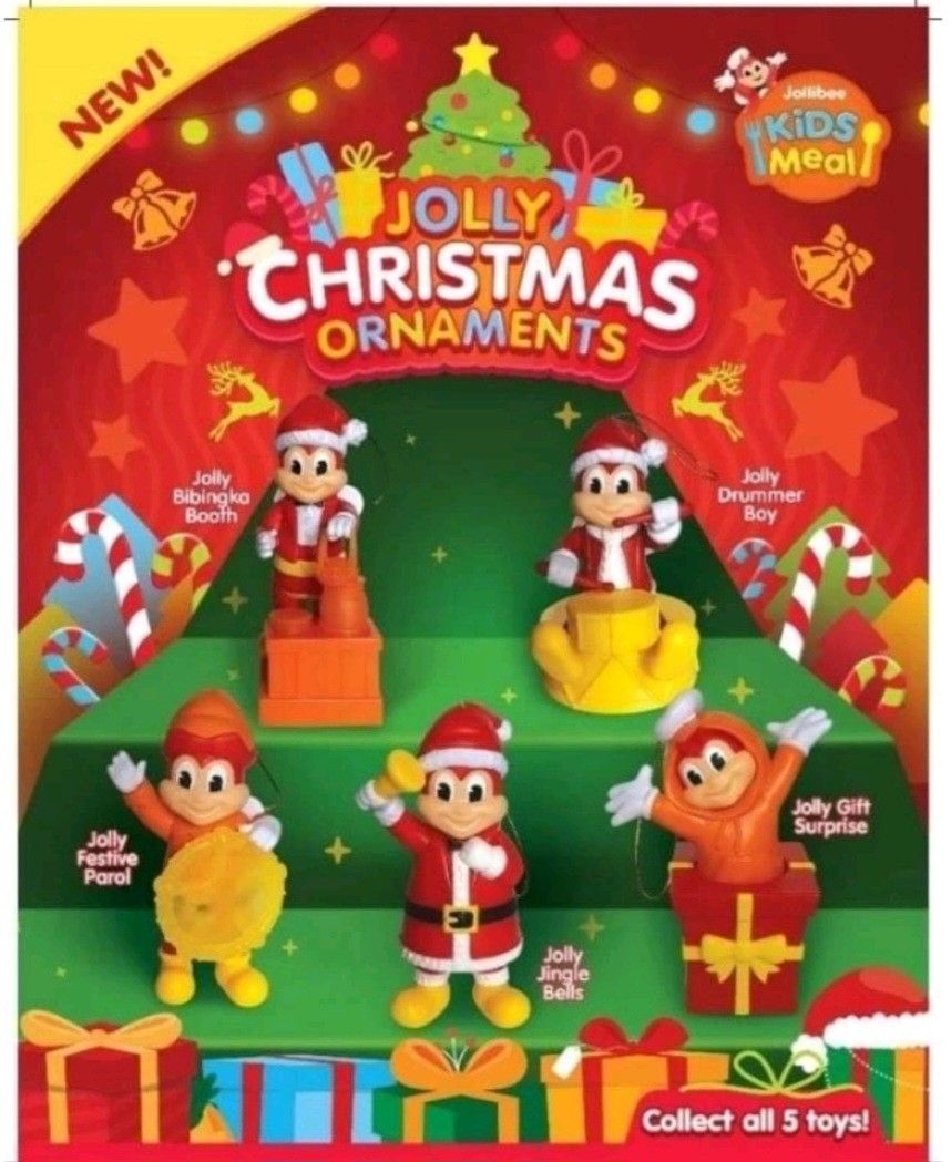 Jollibee Jolly Christmas Ornaments Set, Hobbies & Toys, Toys & Games on ...