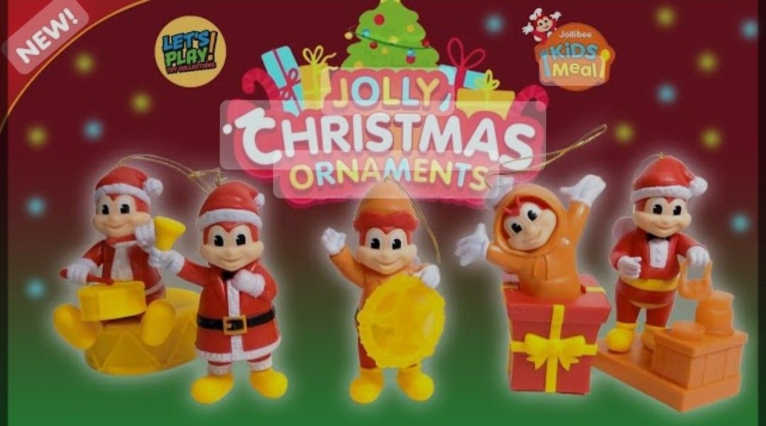 Jollibee Jolly Christmas Ornaments Set, Hobbies & Toys, Toys & Games on ...
