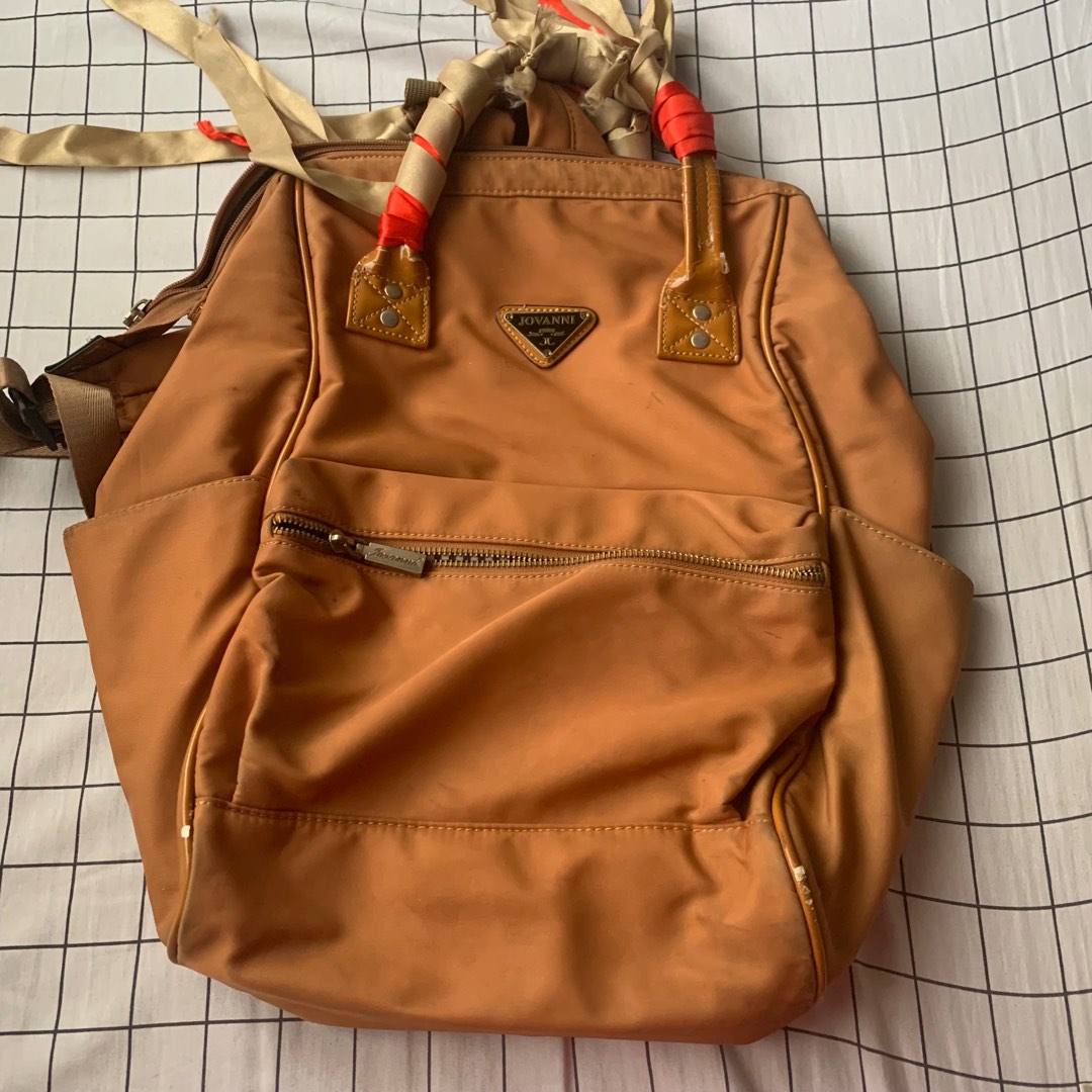 Jovanni Brown Backpack, Women's Fashion, Bags & Wallets, Backpacks on ...