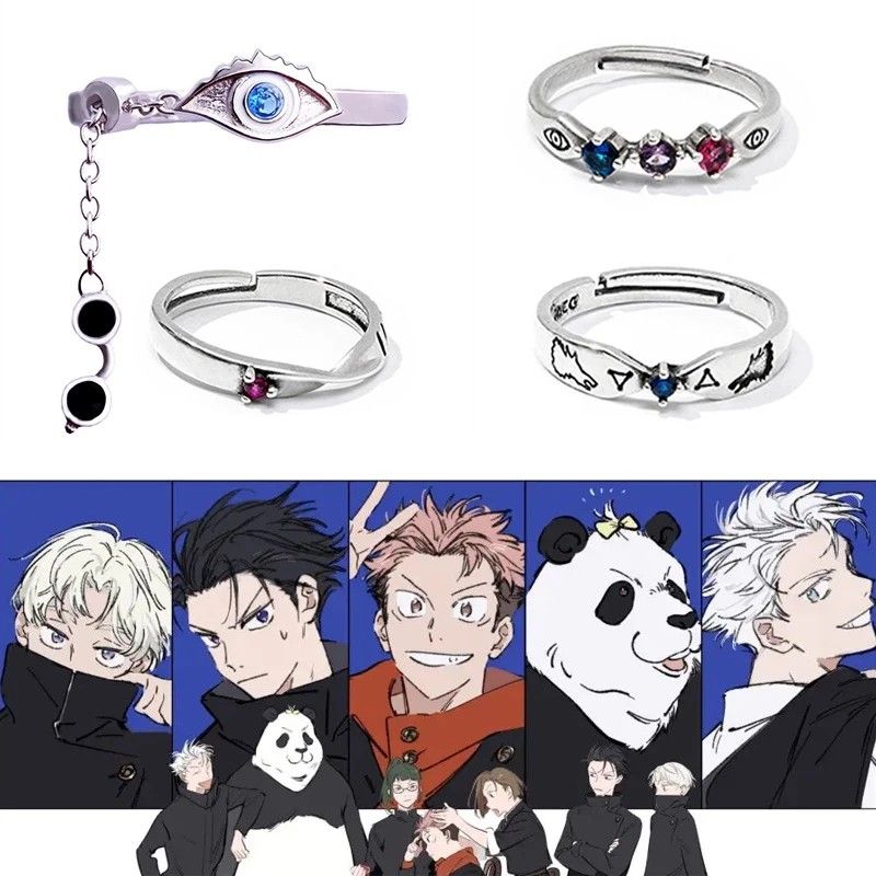 JUJUTSU KAISEN GOJO COSPLAY RINGS AFA ITADORI ANIME MANGA, Hobbies ...