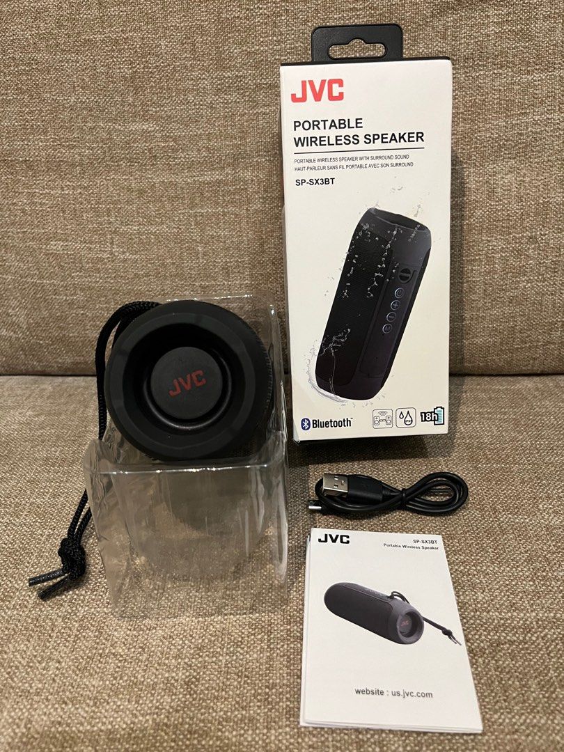 JVC SP-SX3BT Portable Wireless Speaker, Audio, Soundbars, Speakers ...
