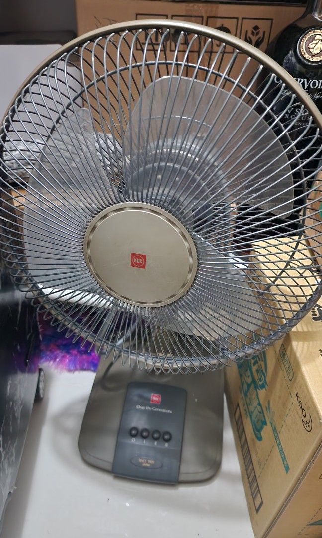 KDK Table Fan 10" or 12", Furniture & Home Living, Lighting & Fans ...