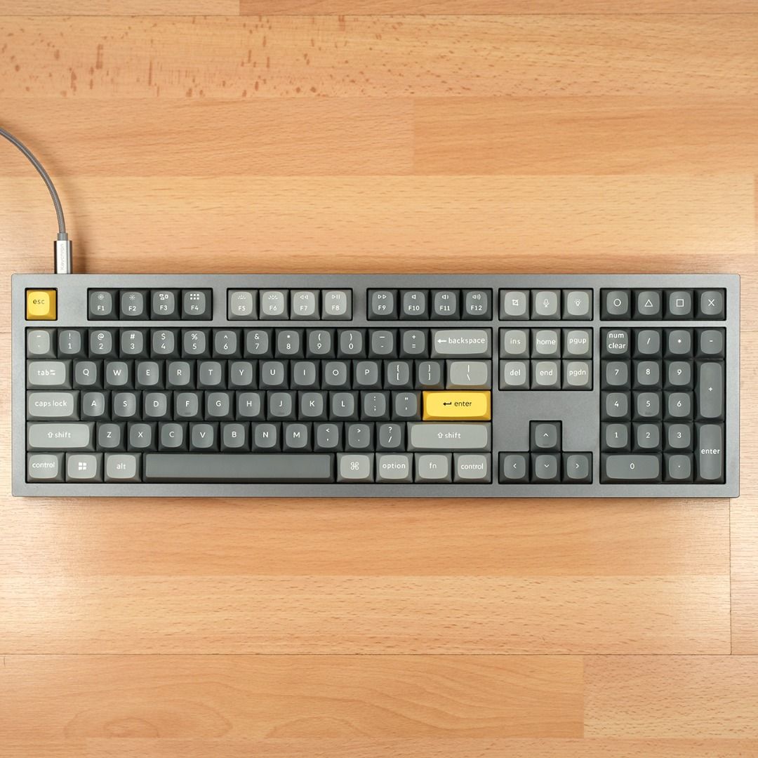 Keychron Q6 QMK VIA Custom Wired Full Size Mechanical Keyboard Gateron ...