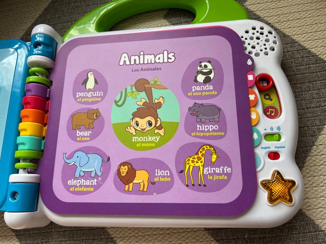 Leap Frog learning friend 100 words book, Babies & Kids, Infant ...