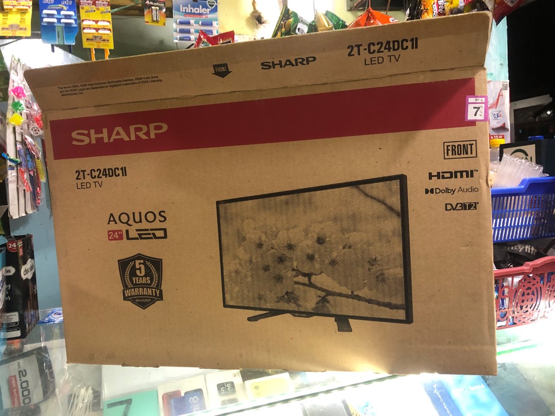 LED TV sharp 24 inchi, Elektronik, TV & Perlengkapan Hiburan di Carousell
