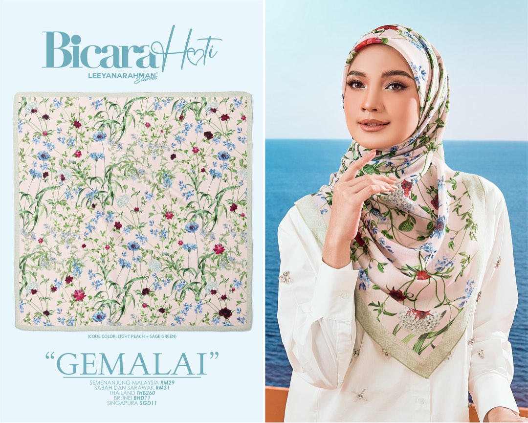 Leeyanarahman Bicara Hati in Gemalai, Women's Fashion, Muslimah Fashion ...