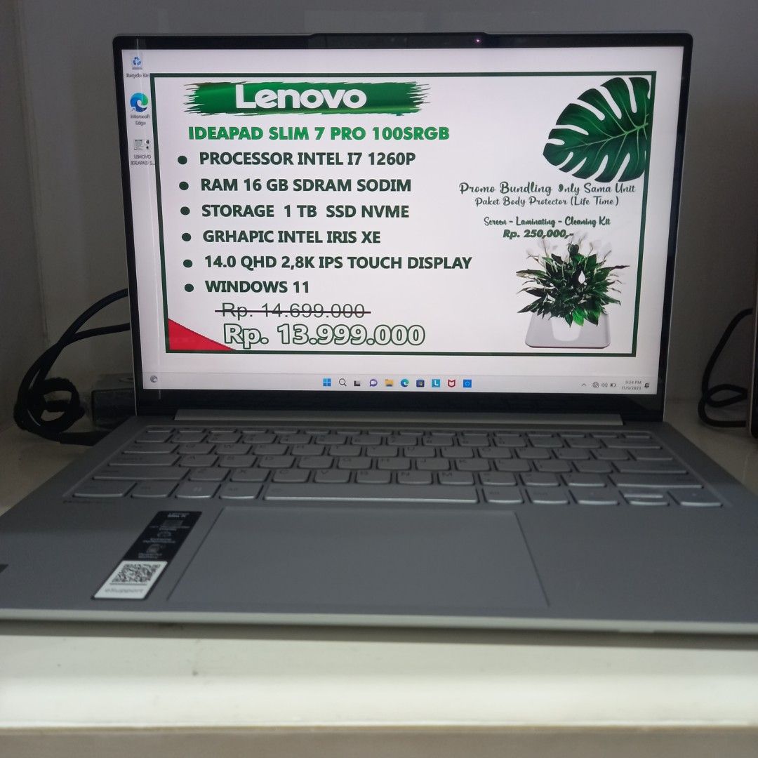 Lenovo Ideapad Slim 7 Pro Bisa Kredit Tanpa Cc Promo Bunga Ringan, Elektronik, Komputer, Laptop ...