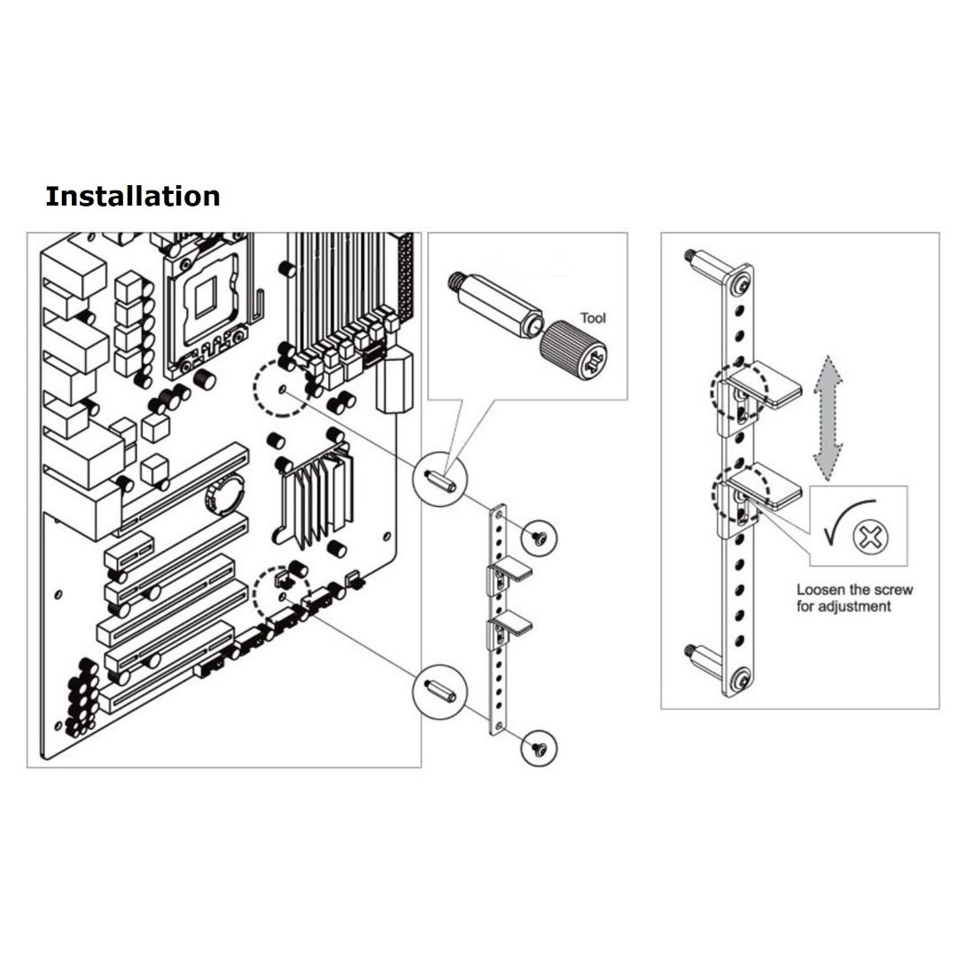 GPU Anti-Sag Bracket for Graphics Cards Lian Li GB-001 VGA GPU Brace ...