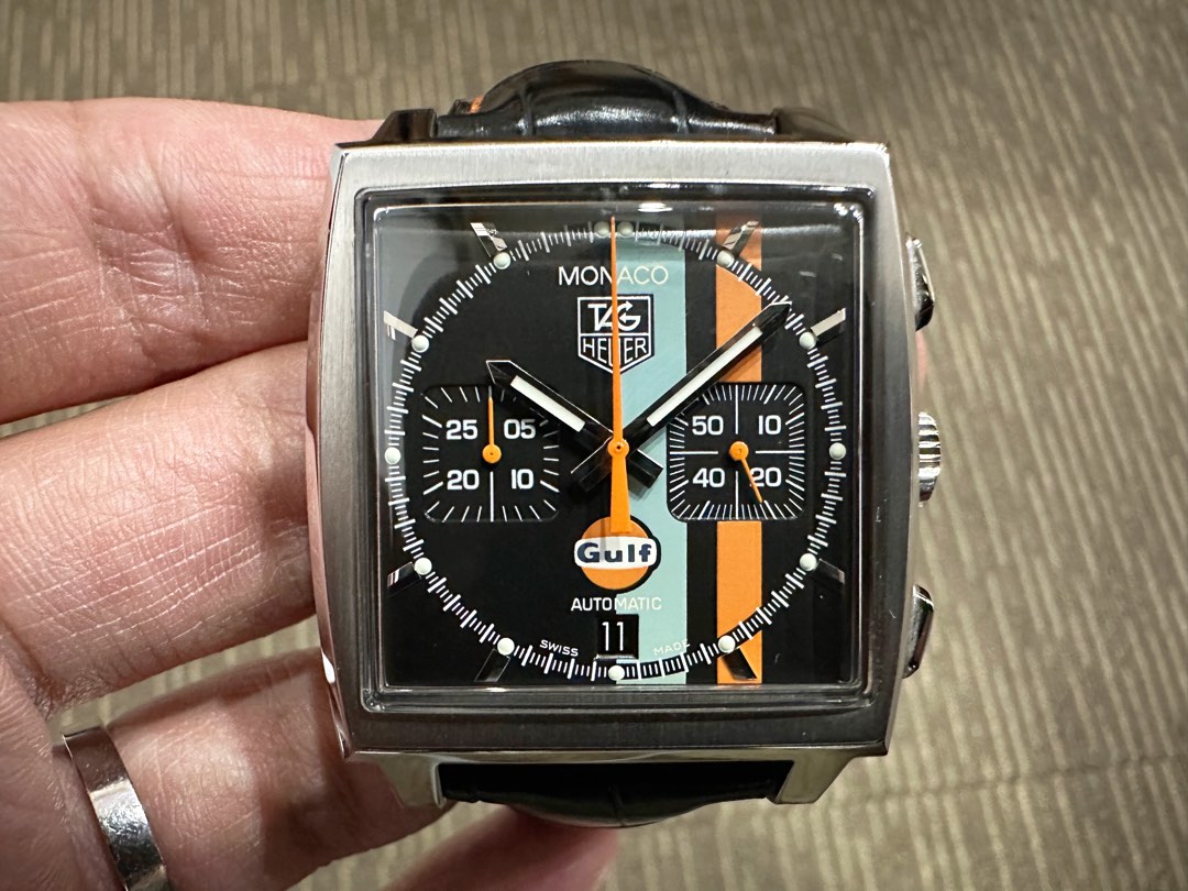 Like New Oct 2007 Local Tag Heuer Monaco Gulf Vintage CW211 CW211A ...