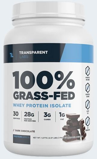 [Limited] Transparent Labs Whey Protein Isolate 100% Grass-Fed, Health ...