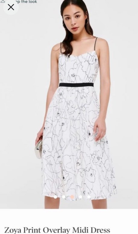 Love Bonito Zoya white midi dress, Women's Fashion, Dresses & Sets ...