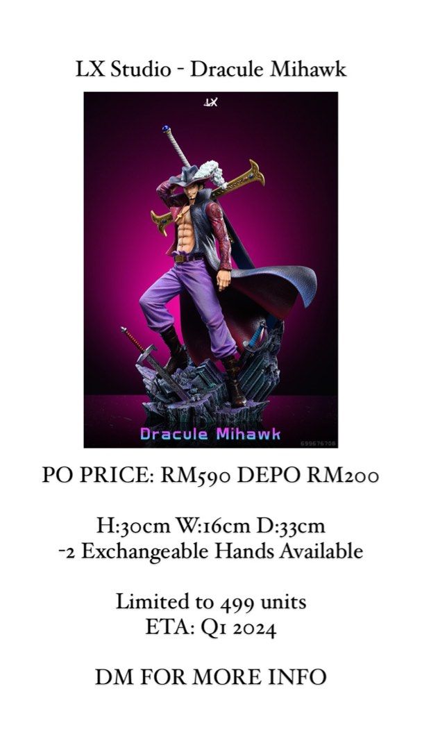 LX Studio - Dracule Mihawk, Hobbies & Toys, Toys & Games on Carousell