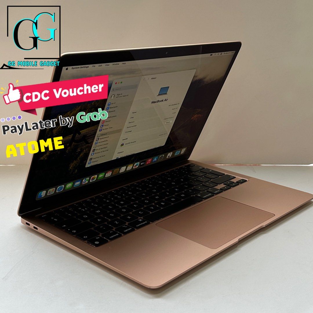 Macbook Air M1 2020 Gold (8GB/256GB), Computers & Tech, Laptops ...