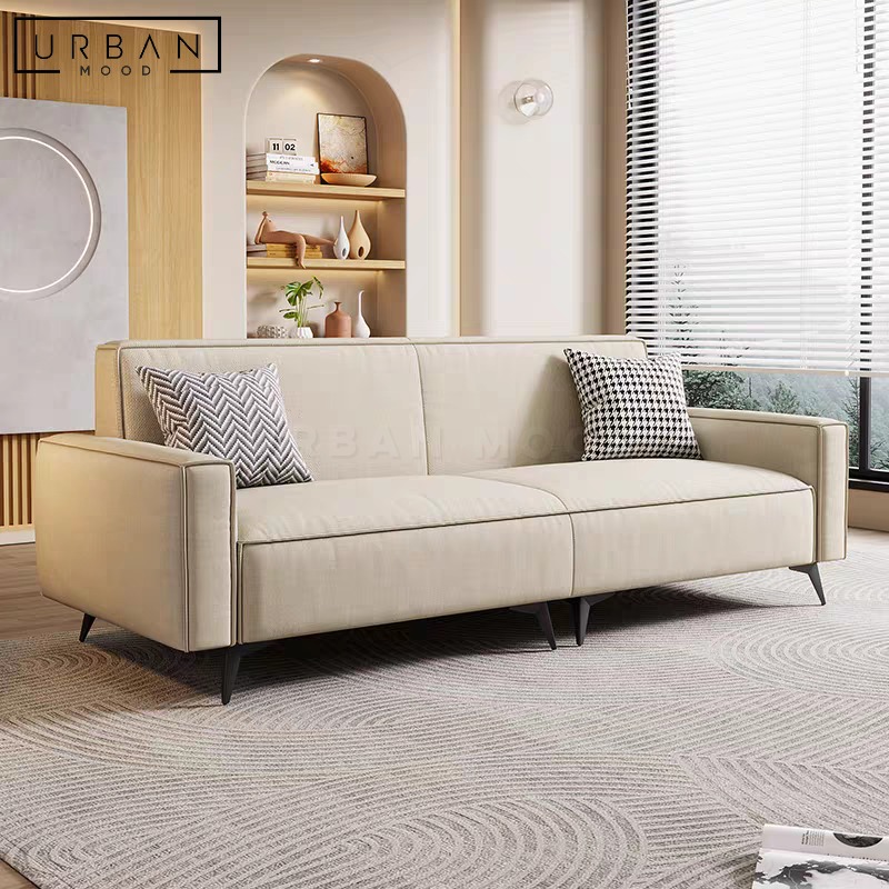 MADDY Modern Leathaire Sofa, Furniture & Home Living, Furniture, Sofas on Carousell