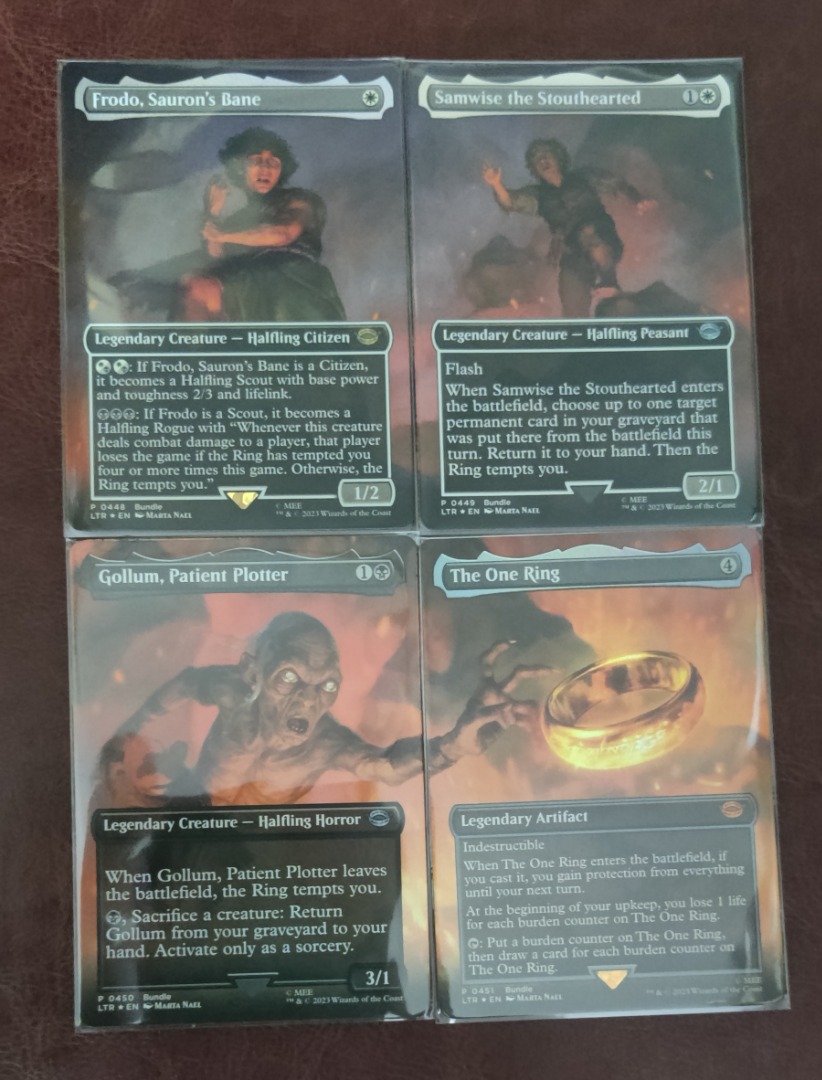 Magic the Gathering MTG - The One Ring Borderless Scene Card Set ...