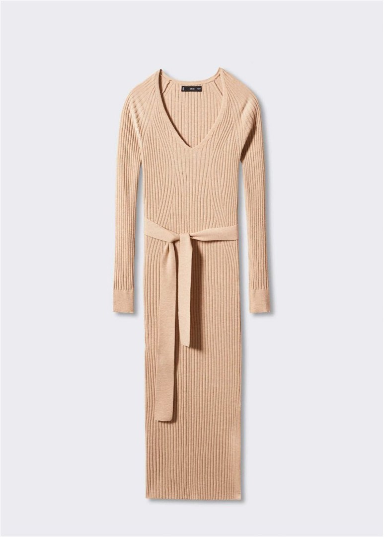MANGO knit dress with slit, Women's Fashion, Dresses & Sets, Dresses on ...