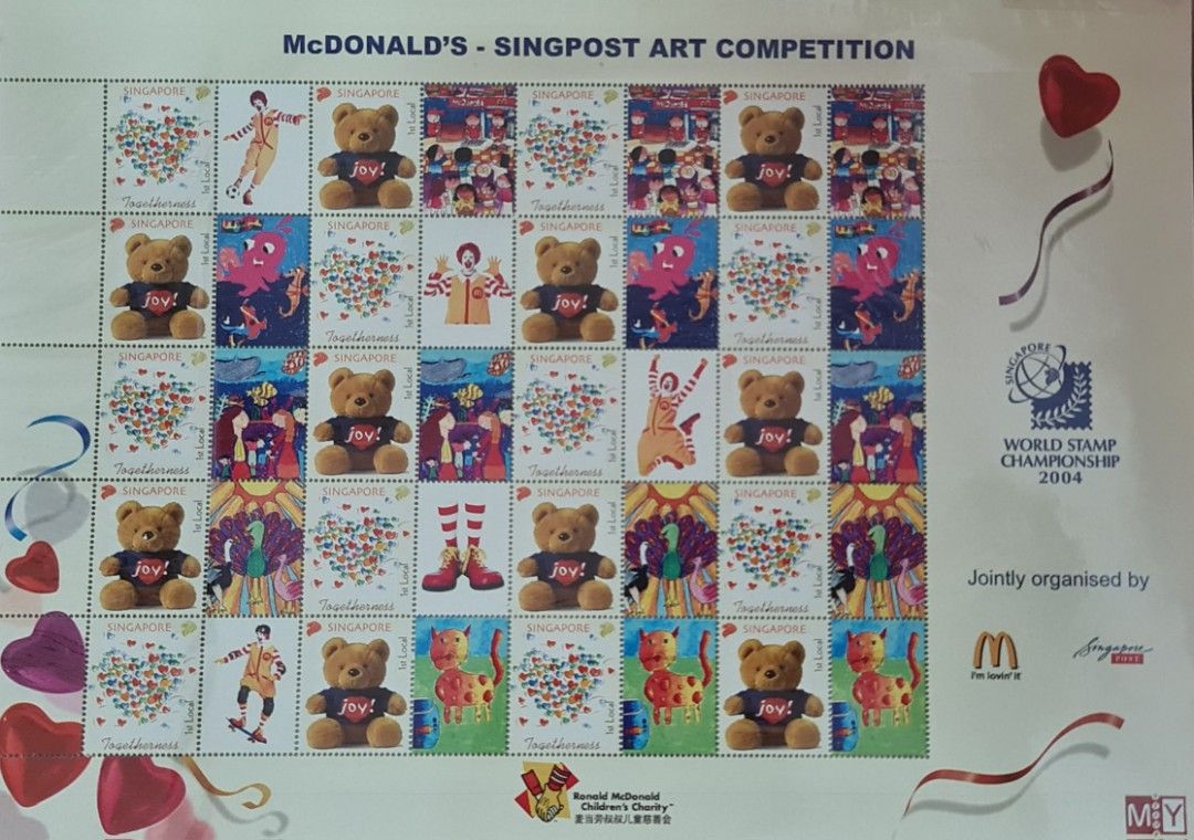 McDonalds's Singpost Art Competition Stamps, Hobbies & Toys ...
