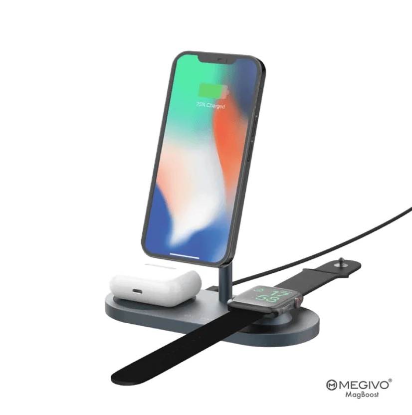 MEGIVO 三合一無線充電座 MagBoost Hyper Charger | 快速充電, 電腦＆科技, 電腦周邊及配件, 電腦充電器 ...