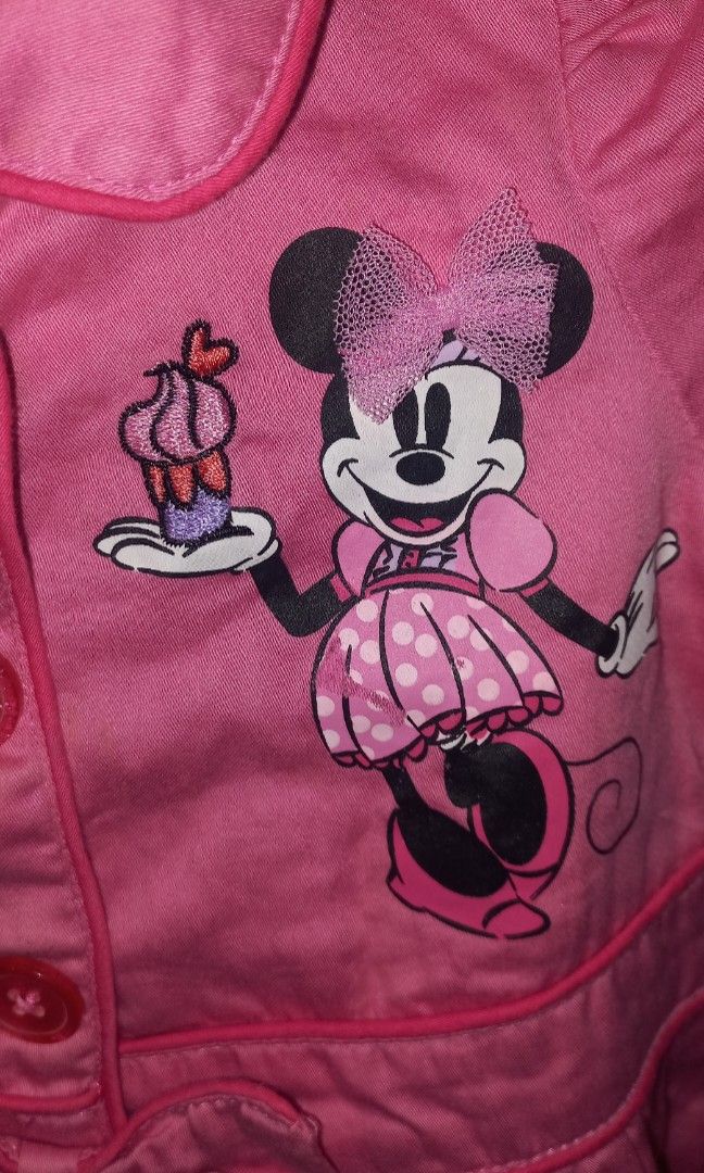 Minnie Mouse coat, Babies & Kids, Babies & Kids Fashion on Carousell