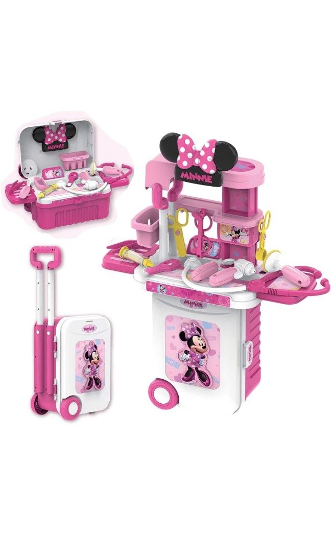 Minnie mouse doctor hospital set with trolley, Hobbies & Toys, Toys ...