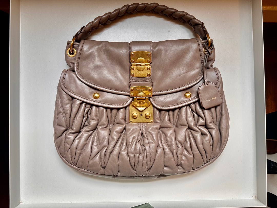 Miu Miu Coffer Bag, Luxury, Bags & Wallets on Carousell