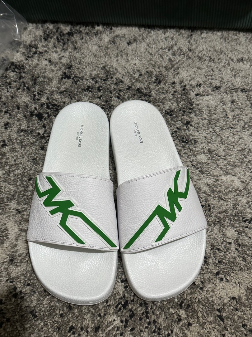 Mk Mens slides, Men's Fashion, Footwear, Slippers & Slides on Carousell