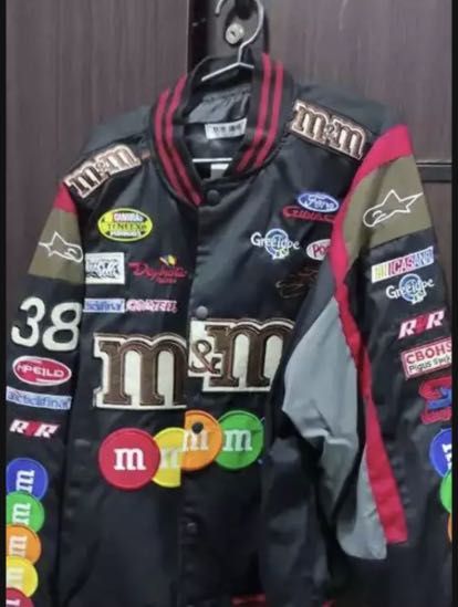 M&Ms Racing Jacket Black, Men's Fashion, Coats, Jackets and Outerwear ...