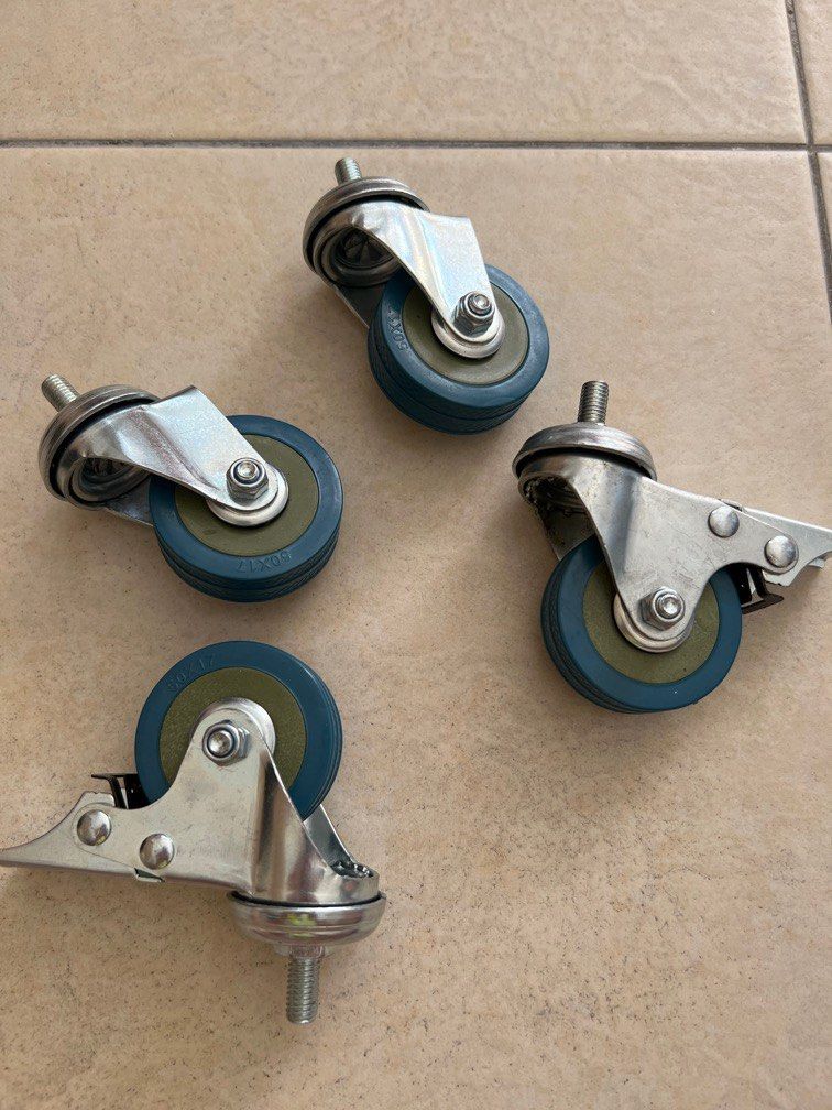 Mobile wheels for storage racks, Furniture & Home Living, Home ...