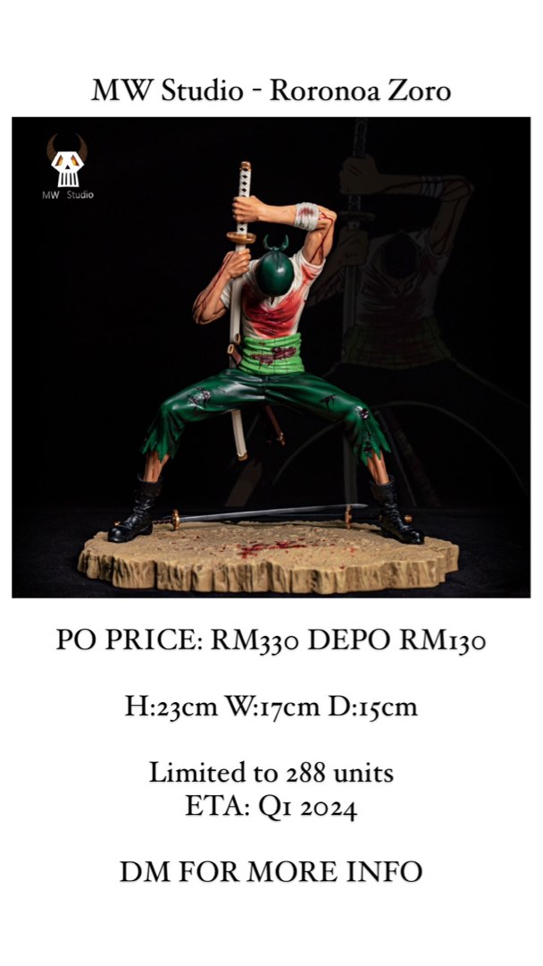 MW Studio - Roronoa Zoro, Hobbies & Toys, Toys & Games on Carousell