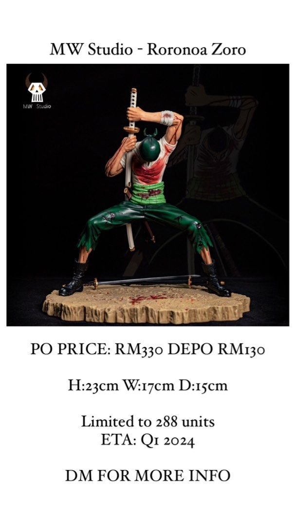 MW Studio - Roronoa Zoro, Hobbies & Toys, Toys & Games on Carousell