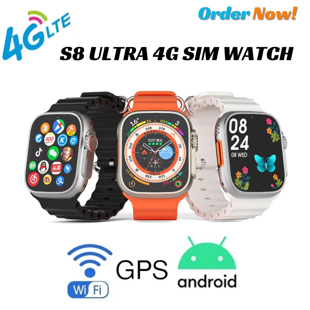 NEW ARRIVAL S8 ULTRA 4G SIM WATCH - BRAND NEW - STORE PICKUP & DOORSTEP ...