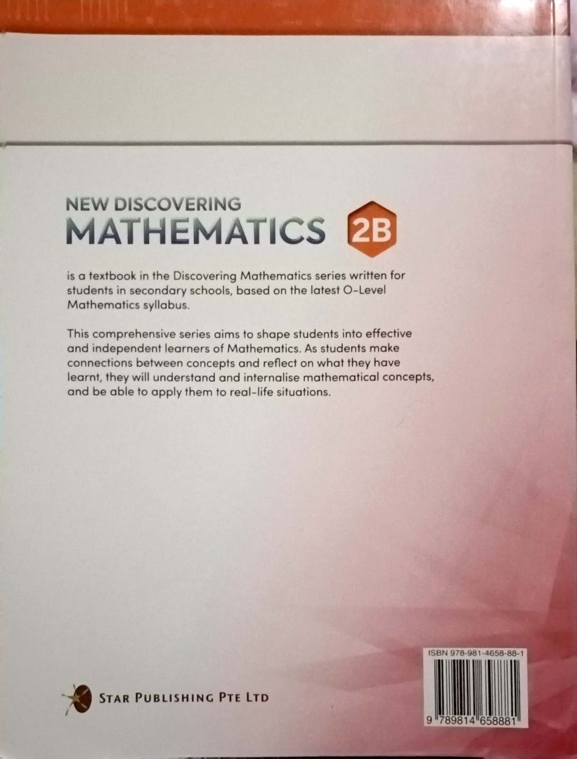 New Discovering Mathematics Textbook 2B, Hobbies & Toys, Books ...