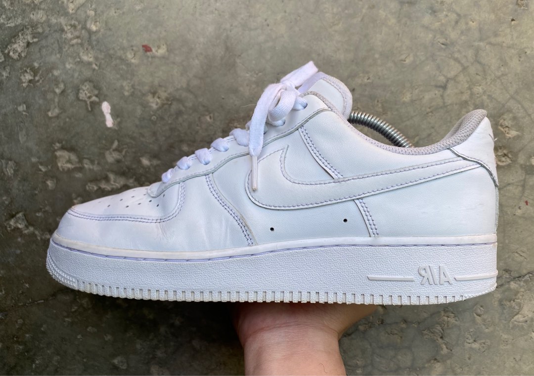 Nike AF1 Triple White, Men's Fashion, Footwear, Sneakers on Carousell