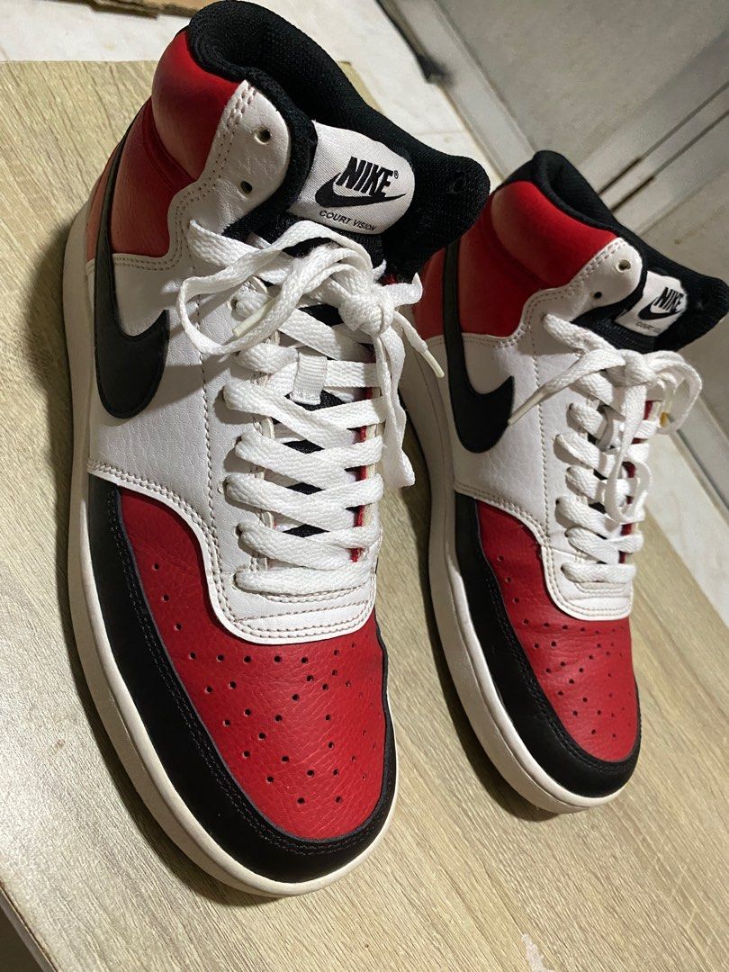 Nike Court Vision Mid (Chicago Colorway) Size US9, Men's Fashion ...