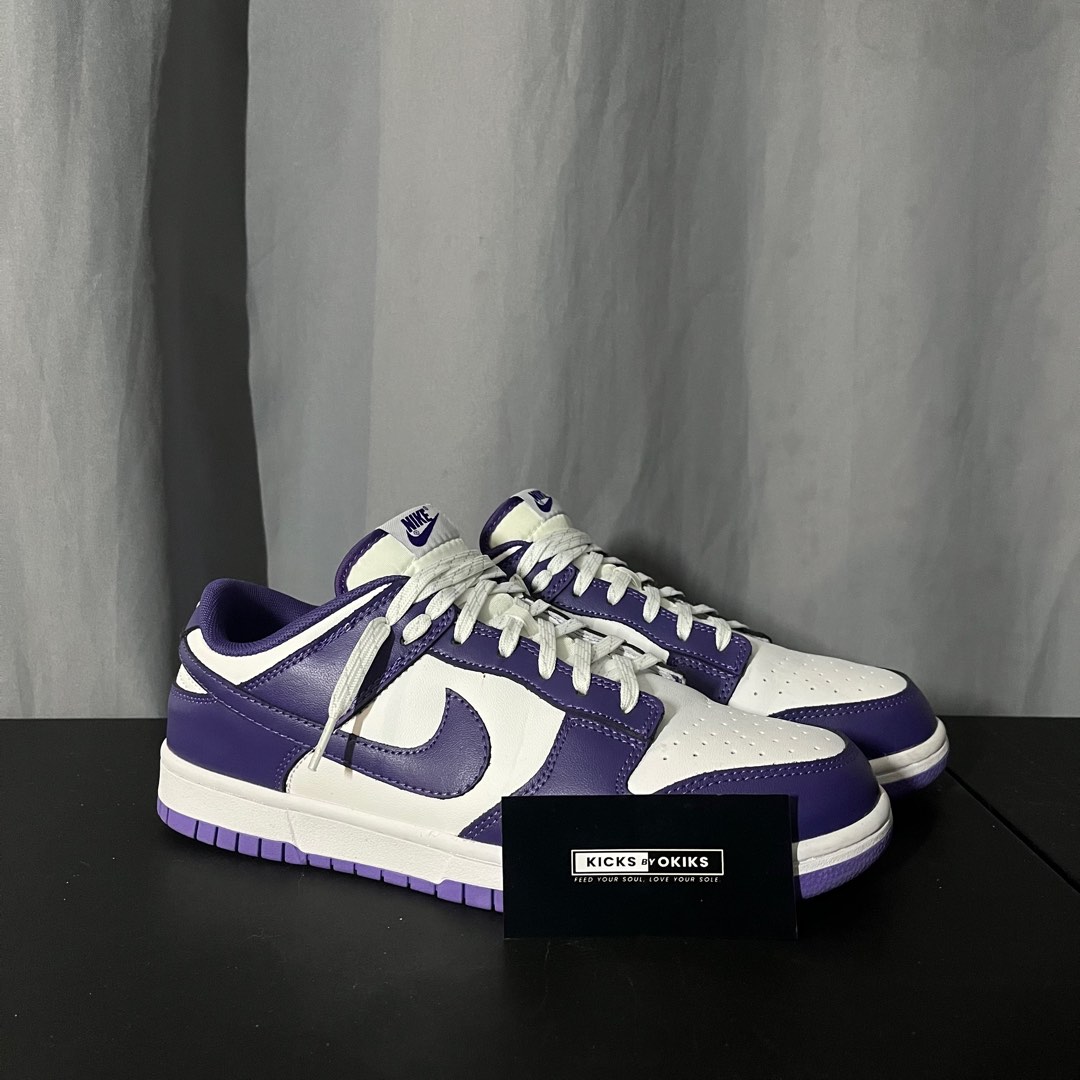 Nike Dunk Low court purple, Men's Fashion, Footwear, Sneakers on Carousell
