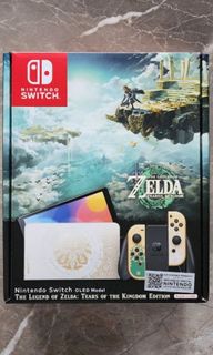 Nintendo Switch Oled Zelda (Limited Edition), Video Gaming, Video Game ...