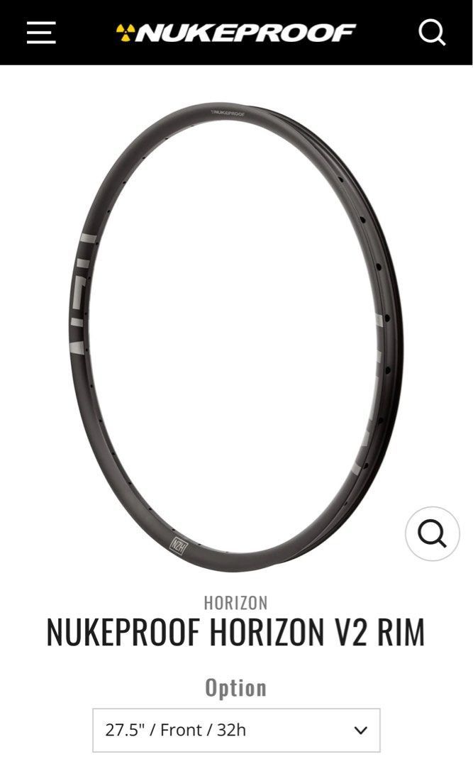 Nukeproof Horizon V2 Rim Set 27.5 (650b), Sports Equipment, Bicycles ...