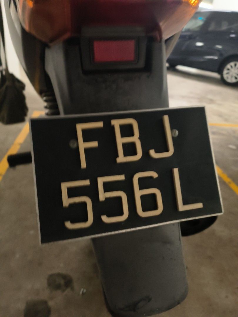 Number Plate FBJ556L, Motorcycles, Motorcycle Accessories on Carousell