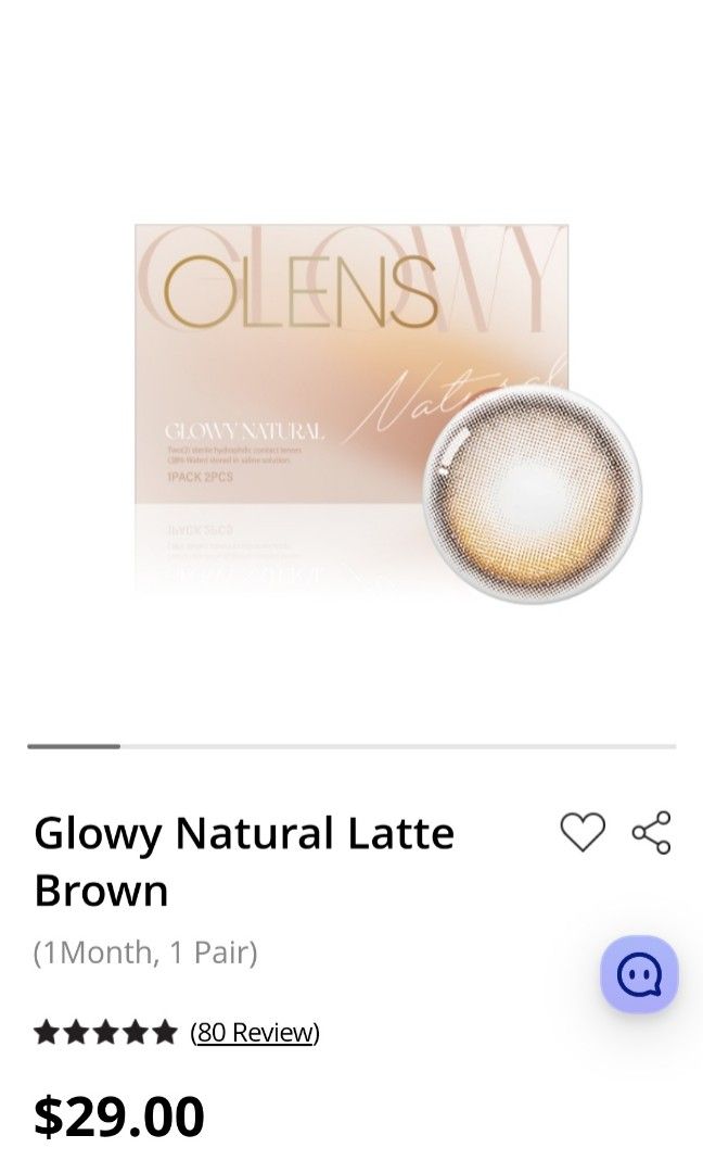 Olens Glowy Natural Latte Brown -2.50 and -2.75, Beauty & Personal Care ...