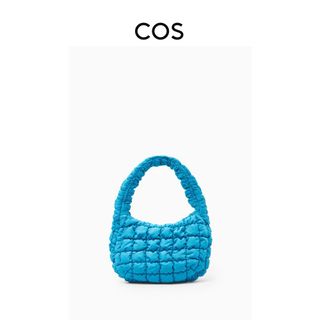 Cos Quilted Oversized Shoulder Bag - Bright Blue, Women's Fashion, Bags ...