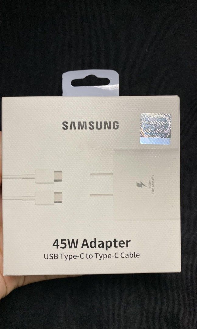 ORIGINAL SAMSUNG 45W Adapter and cable, Mobile Phones & Gadgets, Mobile ...