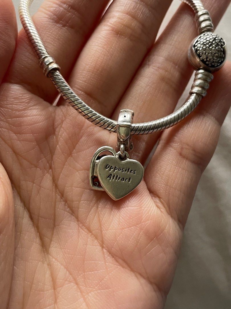 pandora disney lady and tramp heart dangle charm, Women's Fashion ...