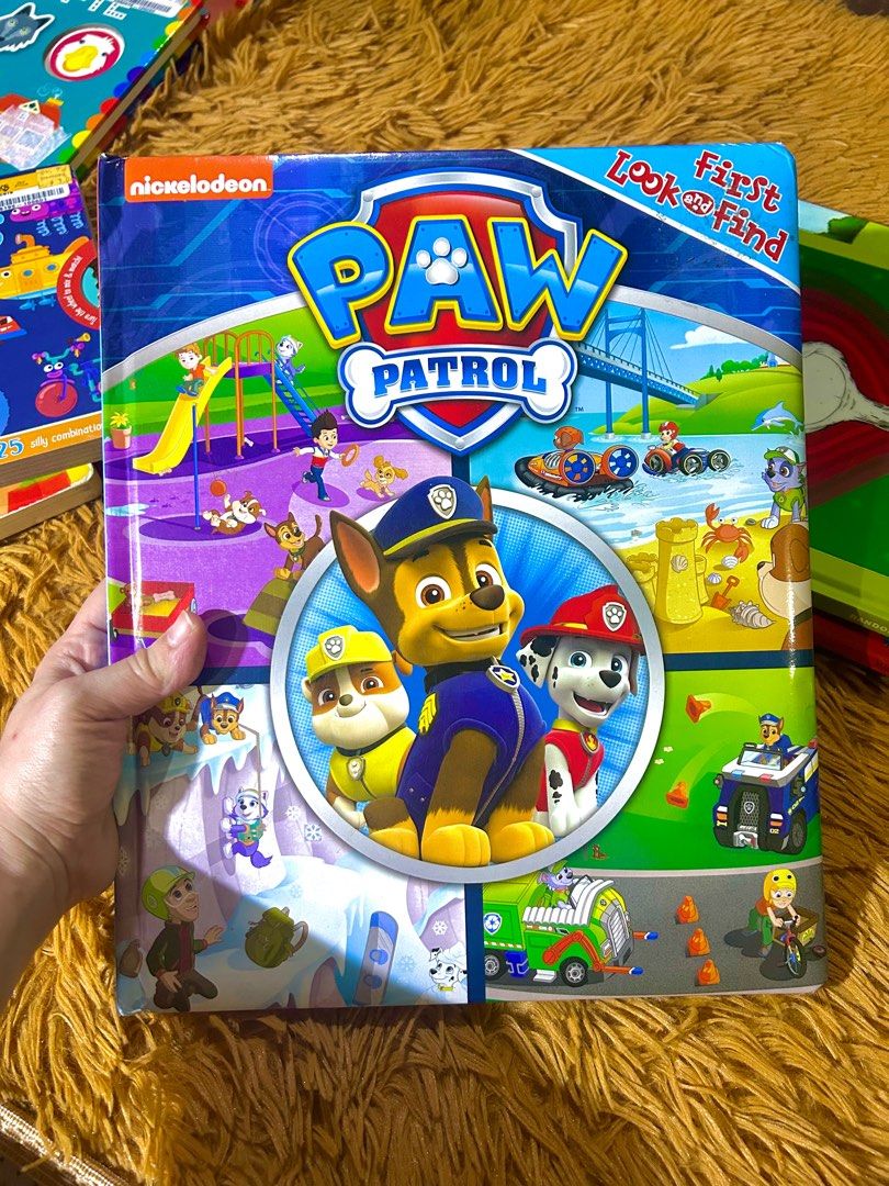 Paw Patrol Look and Find Padded Board Book, Hobbies & Toys, Books ...