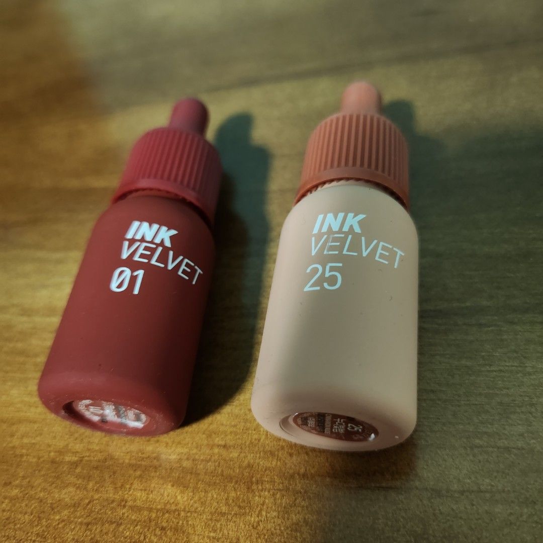 Peripera Ink Velvet - 01 Good Brick & 25 Cinnamon Nude, Beauty ...